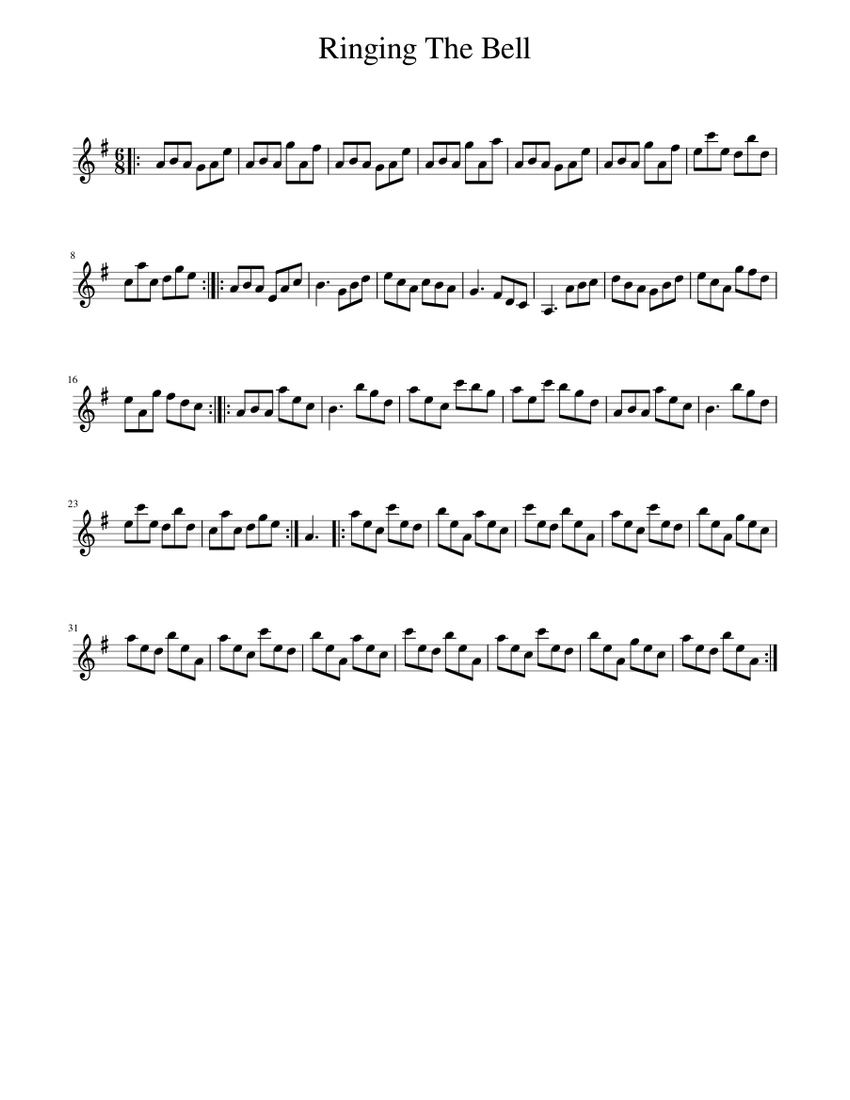 Ringing The Bell Sheet music for Piano (Solo) Easy | Musescore.com