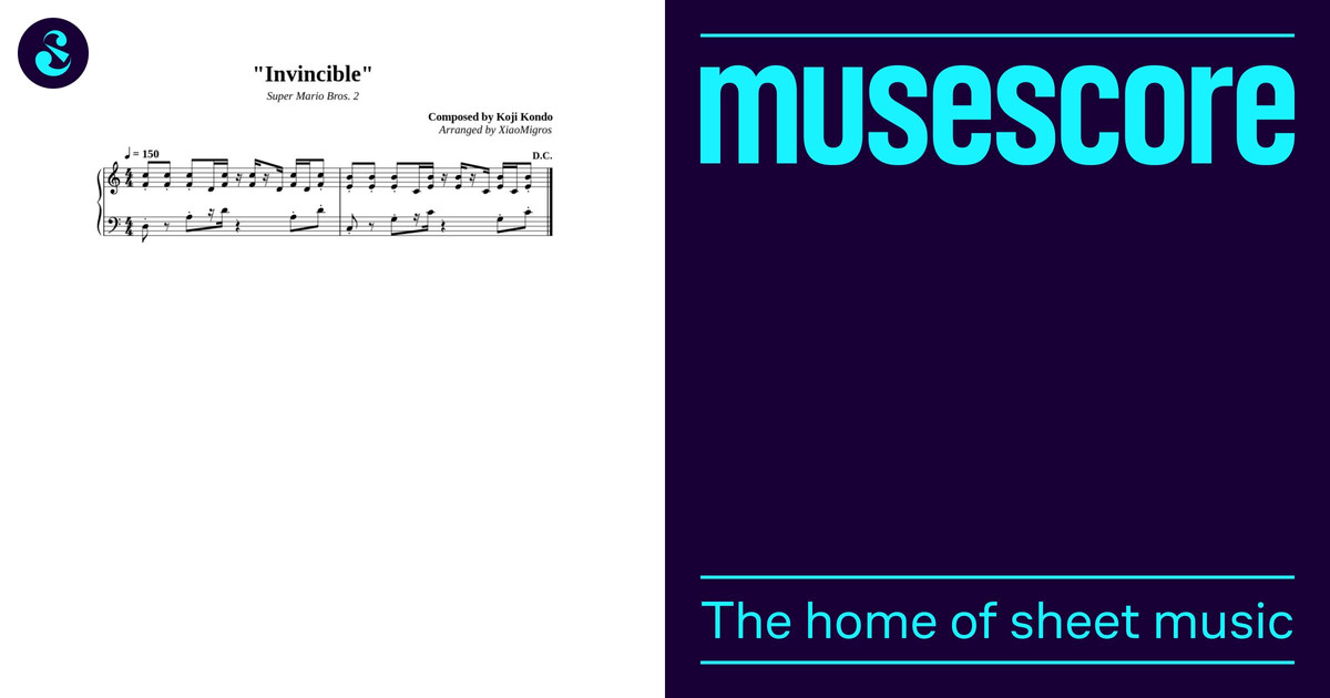 Invincible - Super Mario Bros. 2 Sheet music for Piano (Solo) Easy ...