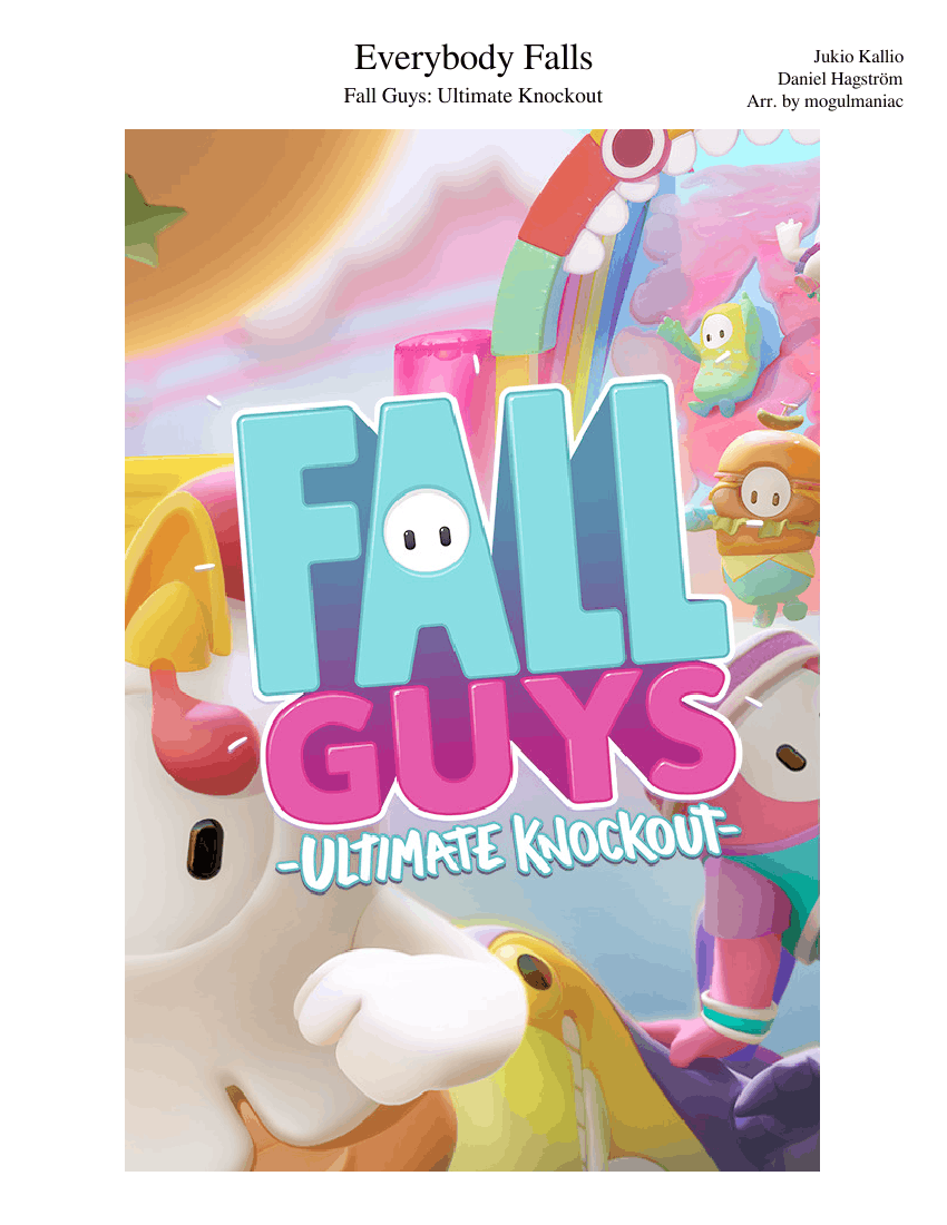 Everybody Falls (Main Theme) - Fall Guys: Ultimate Knockout Sheet Music ...