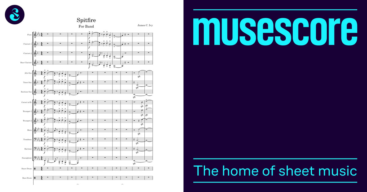 Spitfire Sheet music for Trombone, Tuba, Flute, Saxophone alto & more ...