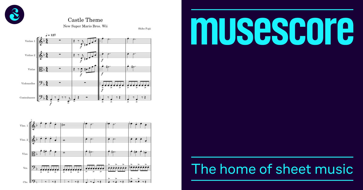Castle Theme - New Super Mario Bros. Wii – String Orchestra – Shiho ...