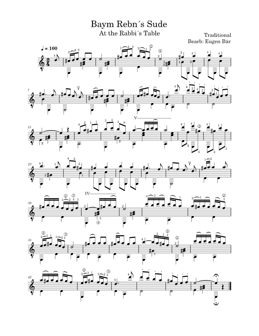 Baym Rebn´s Sude Sheet music for Guitar (Solo) | Musescore.com
