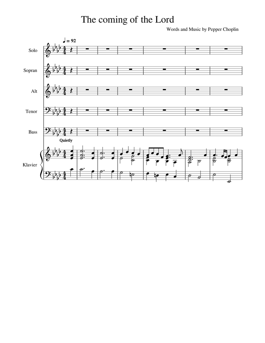The Coming of the Lord – Pepper Choplin The coming of the Lord R1 Sheet ...