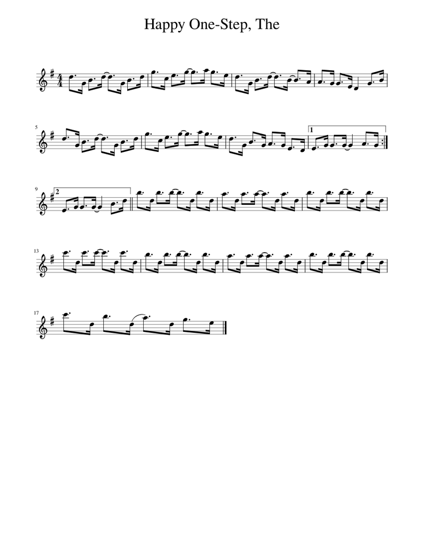 The Happy One-Step Sheet music for Piano (Solo) Easy | Musescore.com