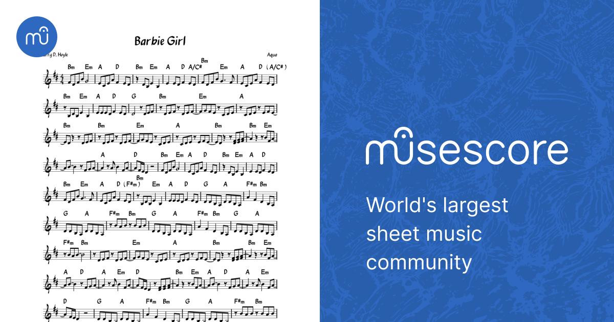 Barbie_Girl Sheet music for Piano (Solo) Easy | Musescore.com