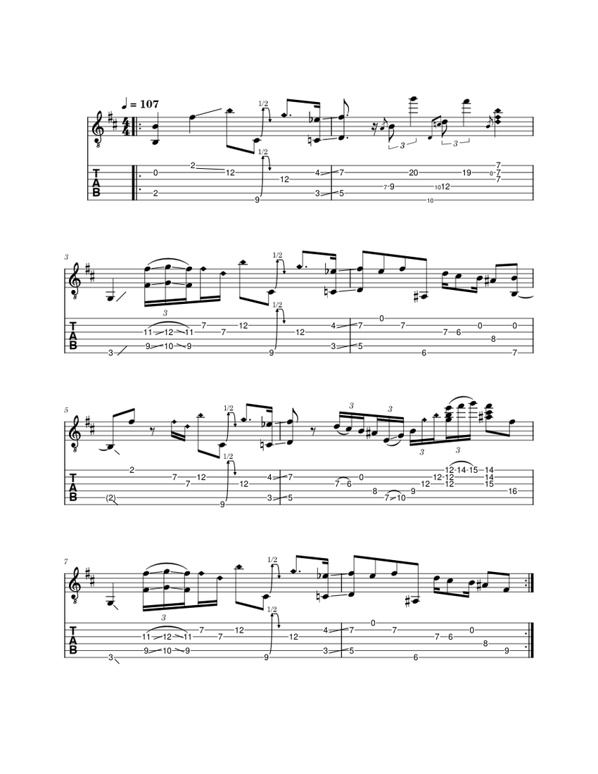G.O.A.T. - Polyphia Sheet Music and Tab for Guitar (Solo) | MuseScore.com