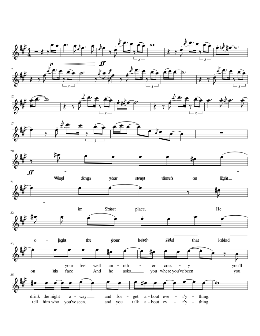 Baker street for Alto Sax Sheet music for Saxophone alto (Solo ...