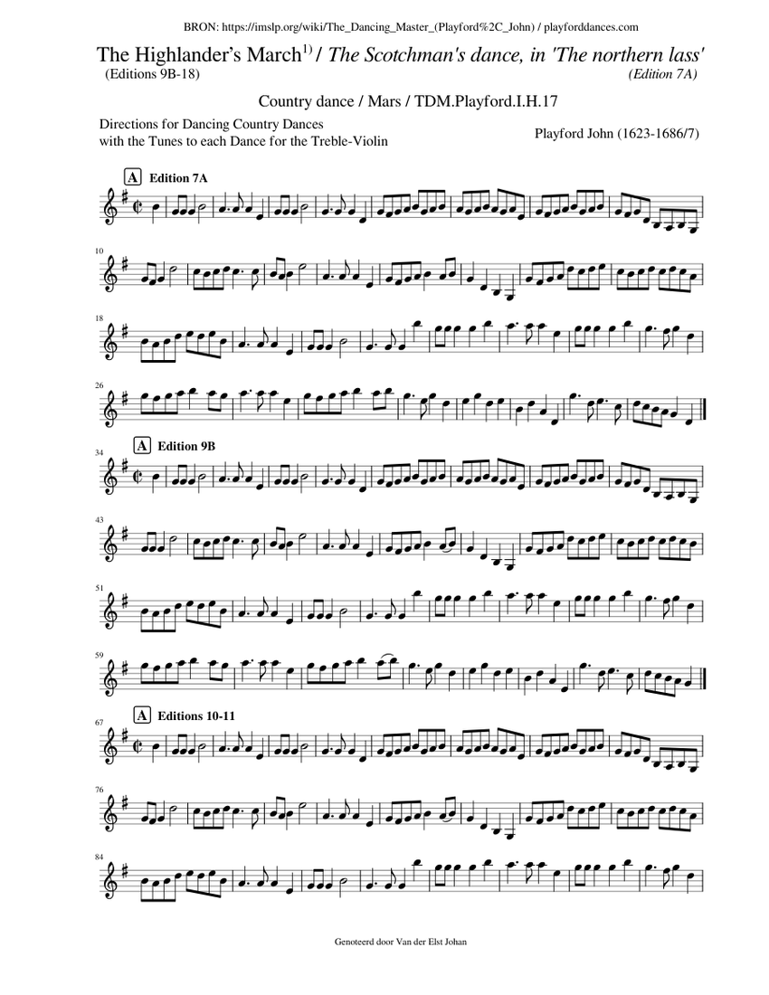 The Highlander’s March / The Scotchman's dance, in 'The northern lass ...