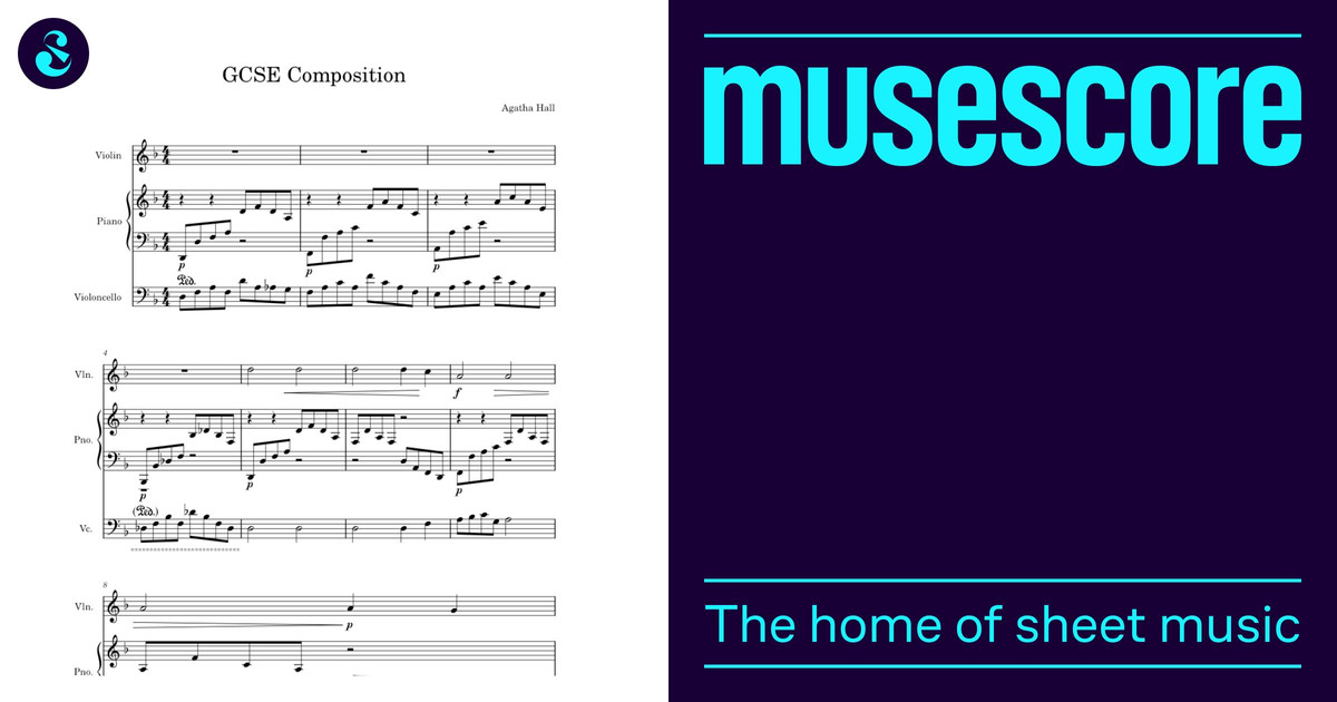 GCSE Composition (Draft) Sheet music for Piano, Violin, Cello (Piano ...