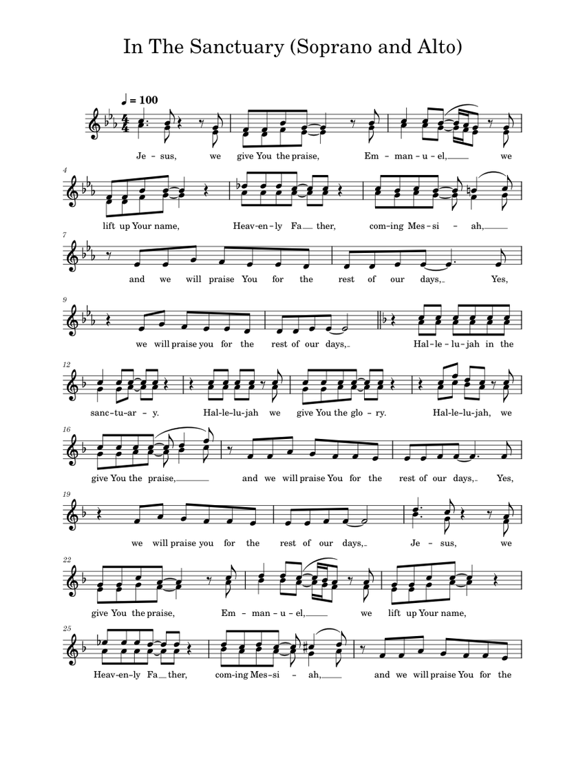 In the sanctuary – The Kurt Carr Singers Sheet music for Piano (Solo) Easy | Musescore.com