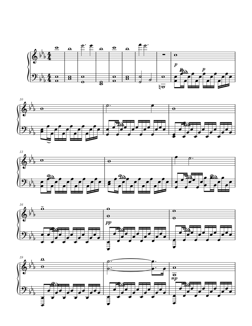Deep Stone Lullaby Sheet Music for Piano (Solo) | MuseScore.com