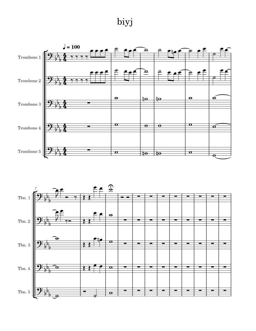 Balls in yur jaws – Kornell Aka Piermid biyj Sheet music for Trombone ...