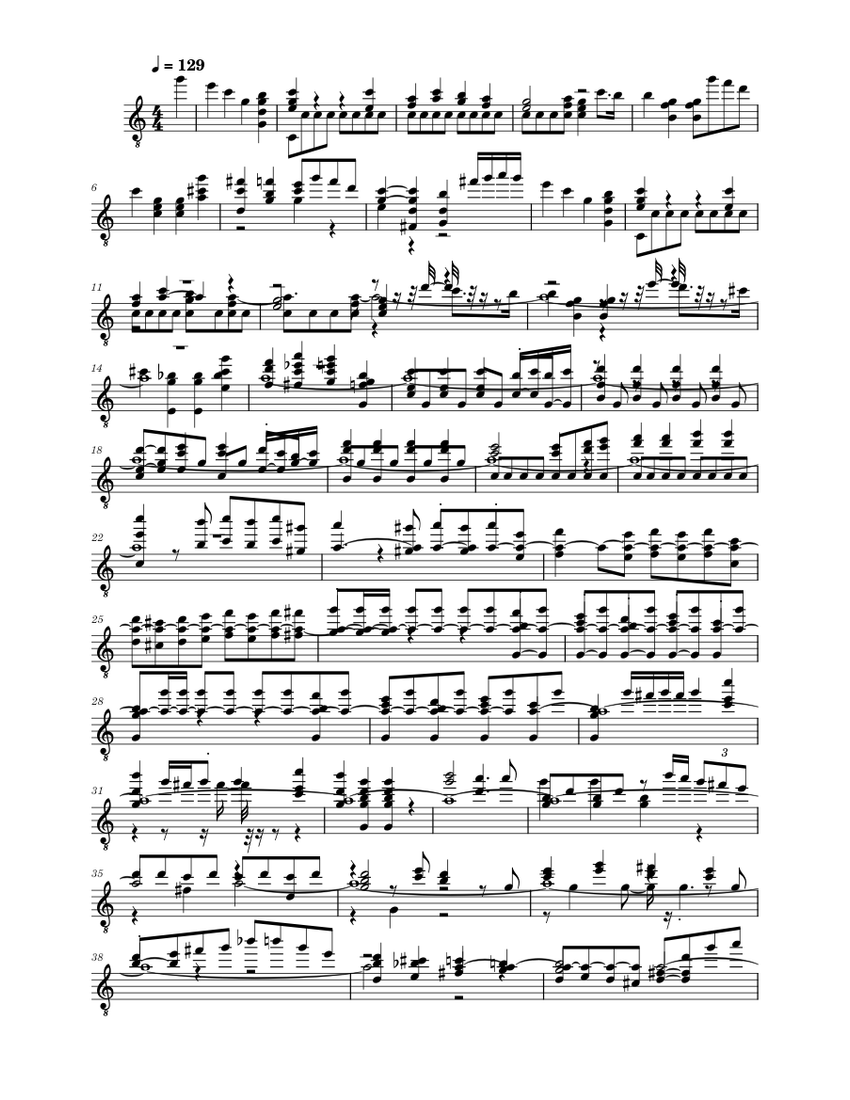 Sonata Op.15 No.2 - Fernando Sor (Arranged For Carillon) Sheet Music ...