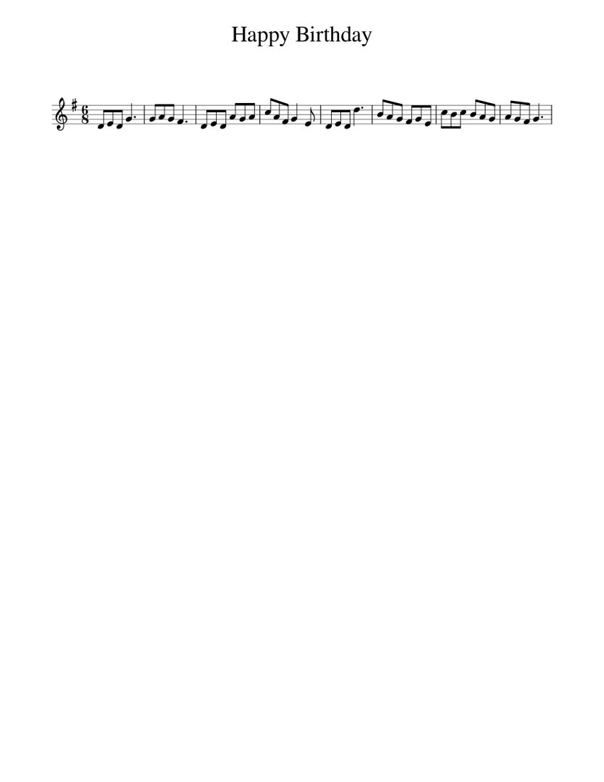Happy Birthday Sheet music for Piano (Solo) Easy | Musescore.com