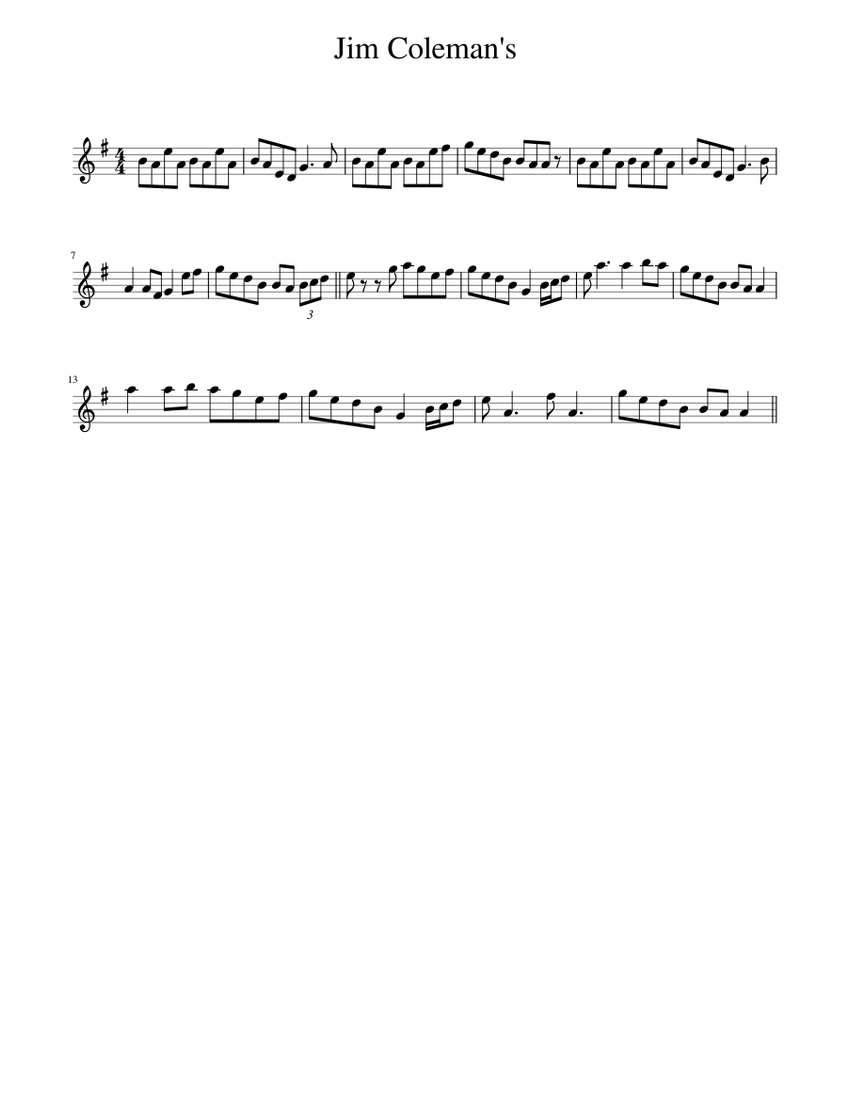 Jim Coleman's Sheet music for Piano (Solo) Easy | Musescore.com