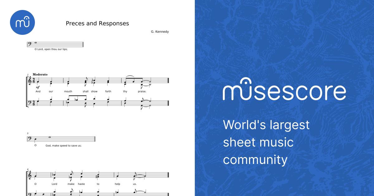 Preces and Responses - Misc Praise Songs Sheet music for Vocals (Choral ...