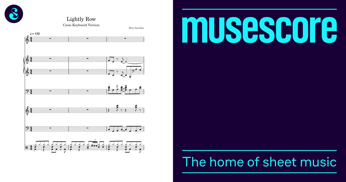 Lightly Row Sheet music for Piano, Guitar, Bass guitar, Drum group ...