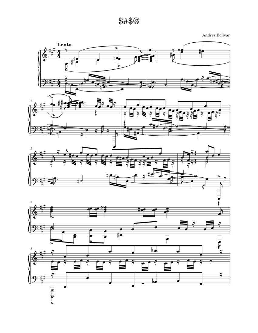 Preludio Sheet music for Piano (Solo) | Musescore.com