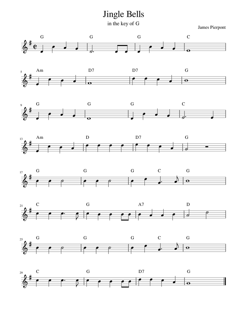 Jingle_Bells Sheet music for Piano (Solo) Easy | Musescore.com