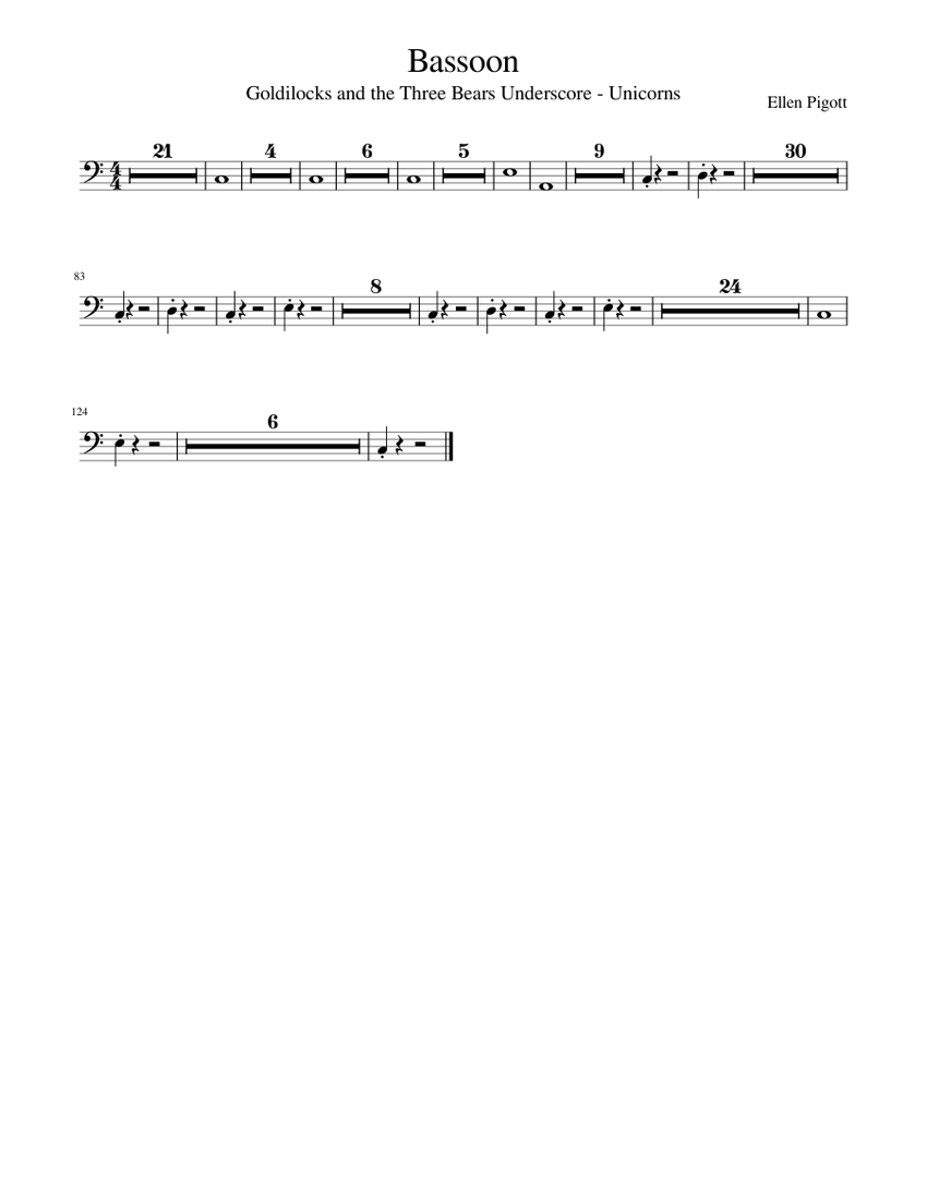 BASOON Sheet music for Bassoon (Solo) | Musescore.com