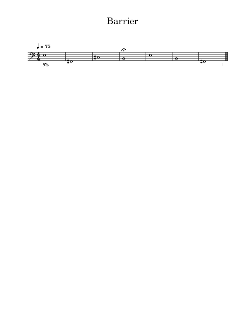 Barrier Sheet music for Vocals (Solo) | Musescore.com
