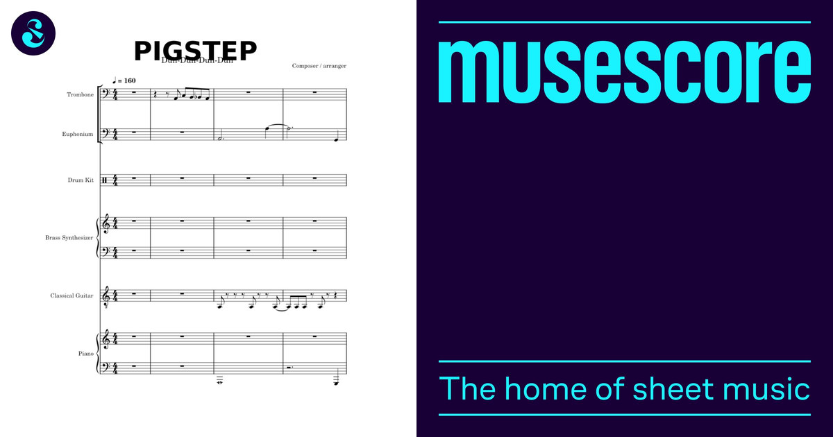 Pigstep – Lena Raine Sheet music for Piano, Trombone, Tuba, Guitar ...