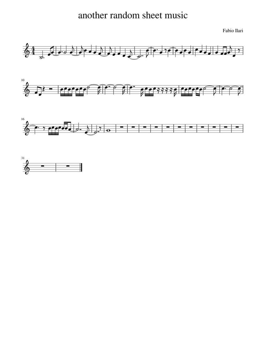 another random sheet music Sheet music for Piano (Solo) | Musescore.com