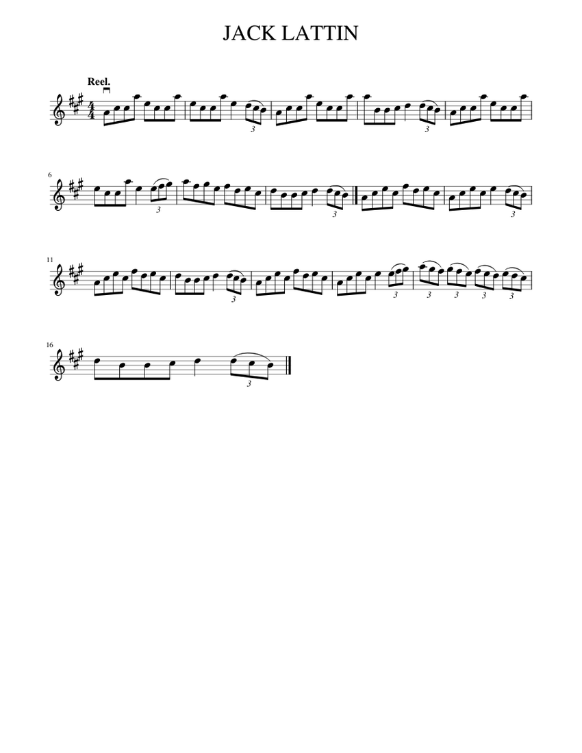JACK LATTIN Sheet music for Piano (Solo) | Musescore.com