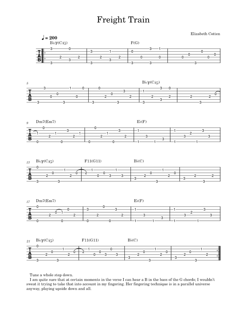 Freight train – Elizabeth Cotten (studio version from Folksongs and ...