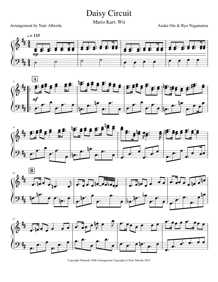Daisy Circuit Sheet Music for Piano (Solo) | MuseScore.com