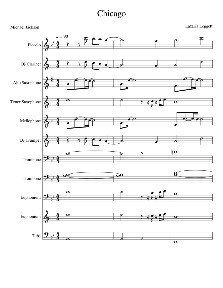 Chicago Sheet music for Trombone, Euphonium, Tuba, Mellophone & more ...