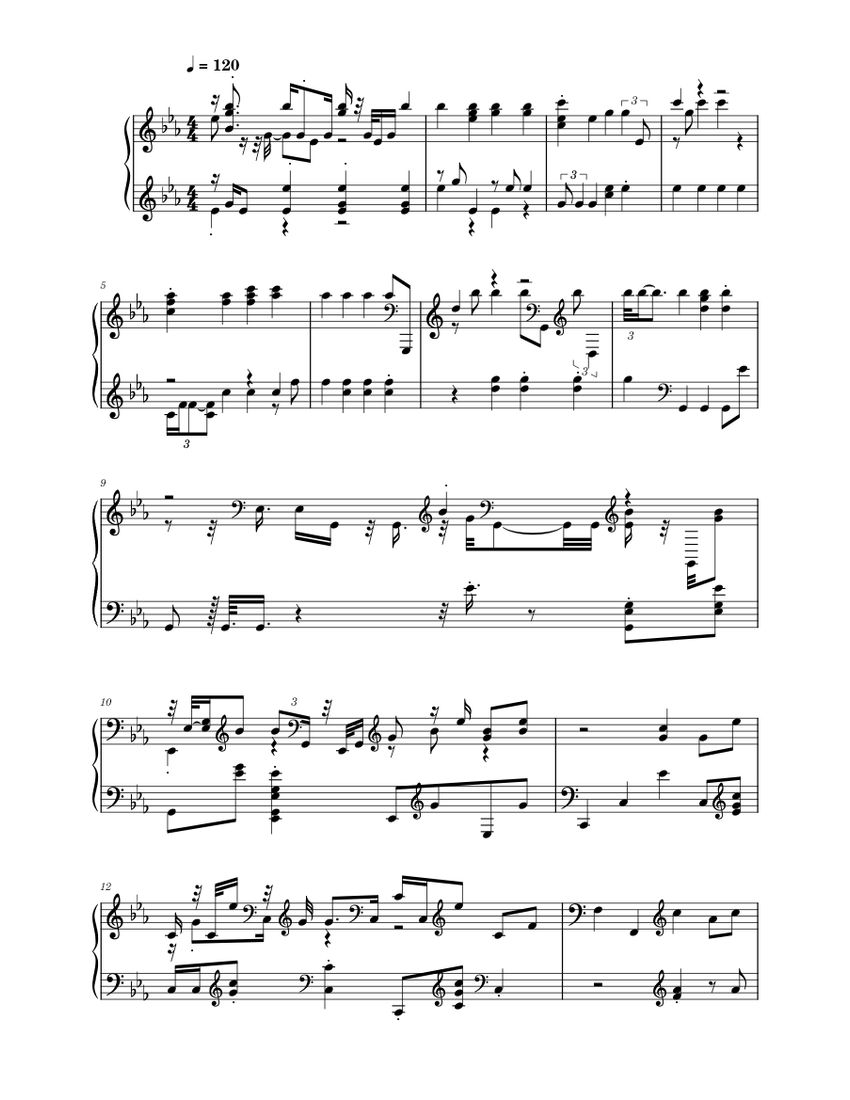Space song – Beach House Sheet music for Piano (Piano Duo) | Musescore.com