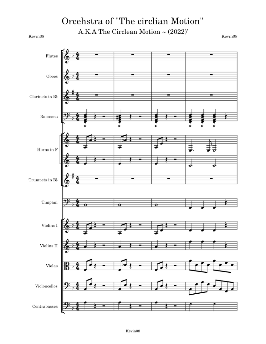 Orcehstra of The circlian Motion - piano tutorial