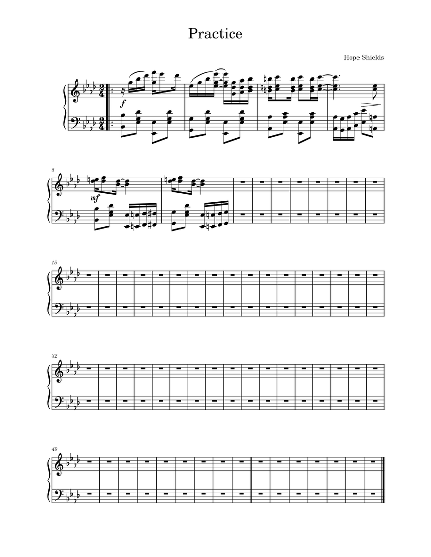 The Ragtime Dance – Scott Joplin Practice Sheet music for Piano (Solo ...