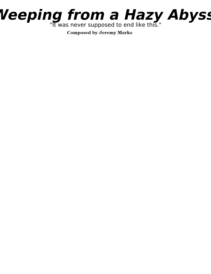 "Weeping from a Hazy Abyss" - Jeremy Marks Sheet Music for Trombone ...