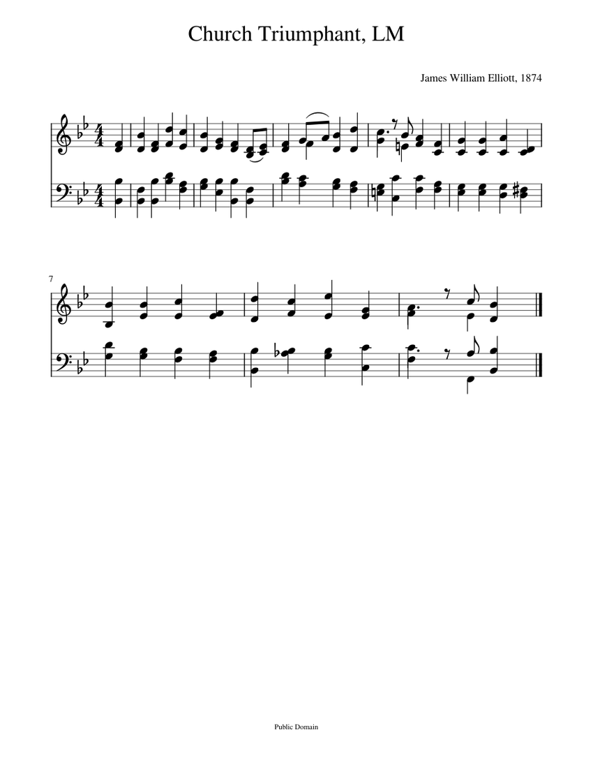 Church Triumphant - J. W. Elliott Sheet music for Piano (Piano Duo ...