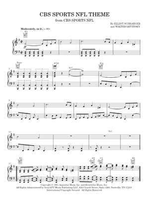 NFL on FOX Theme Sheet Music for Piano (Solo) | MuseScore.com