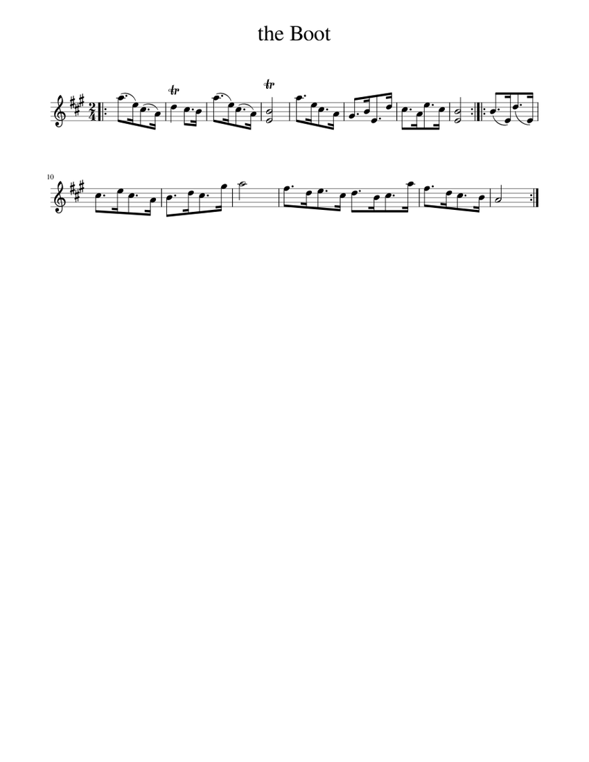the Boot Sheet music for Piano (Solo) Easy | Musescore.com