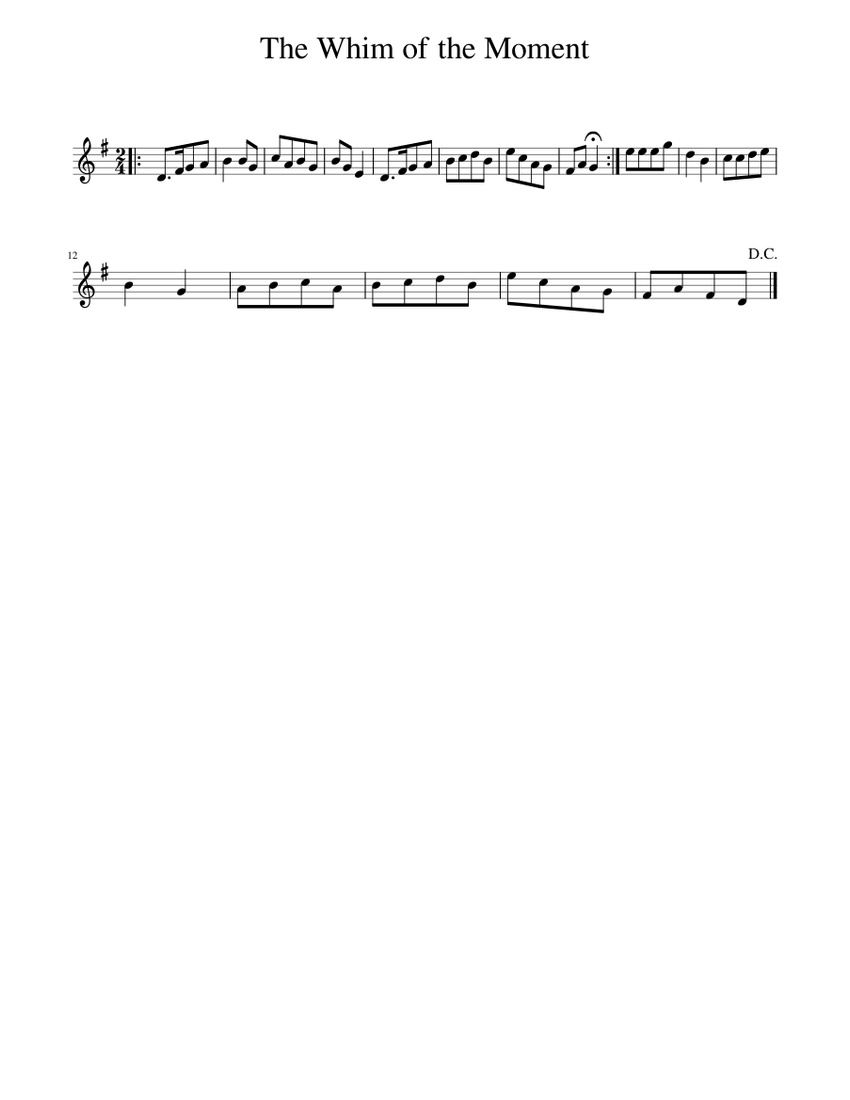 The Whim of the Moment Sheet music for Piano (Solo) | Musescore.com