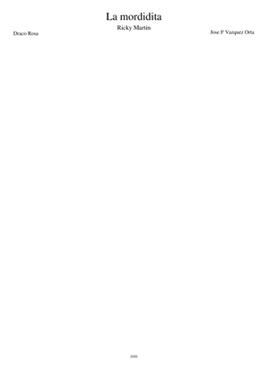 Play Official version of La mordidita Sheet Music by Ricky Martin for ...