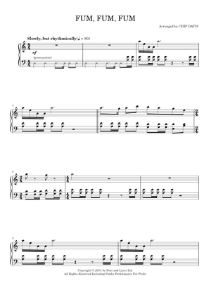 Play Official version of Fum, Fum, Fum Sheet Music by Mannheim ...