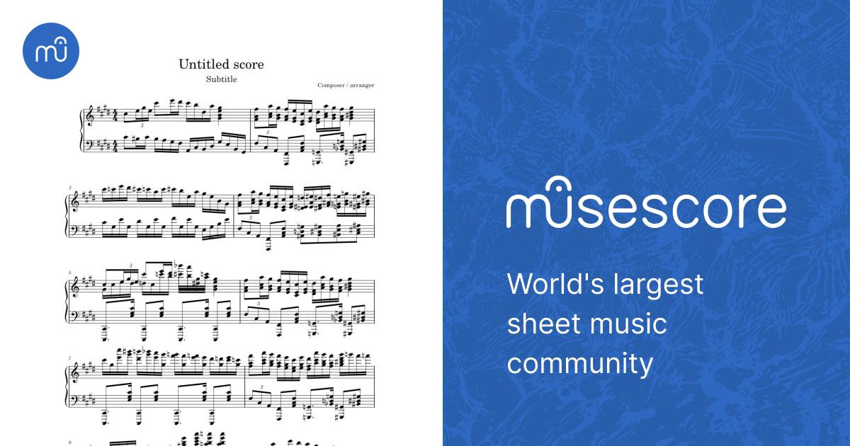 weird thing Sheet music for Piano (Solo) | Musescore.com