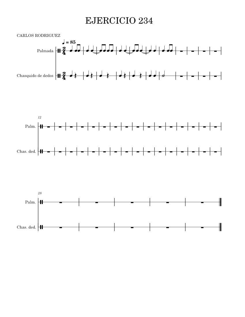 EJERCICIO 234 – Carlos rodriguez EJERCICIO 234 A DOS PLANOS - piano ...