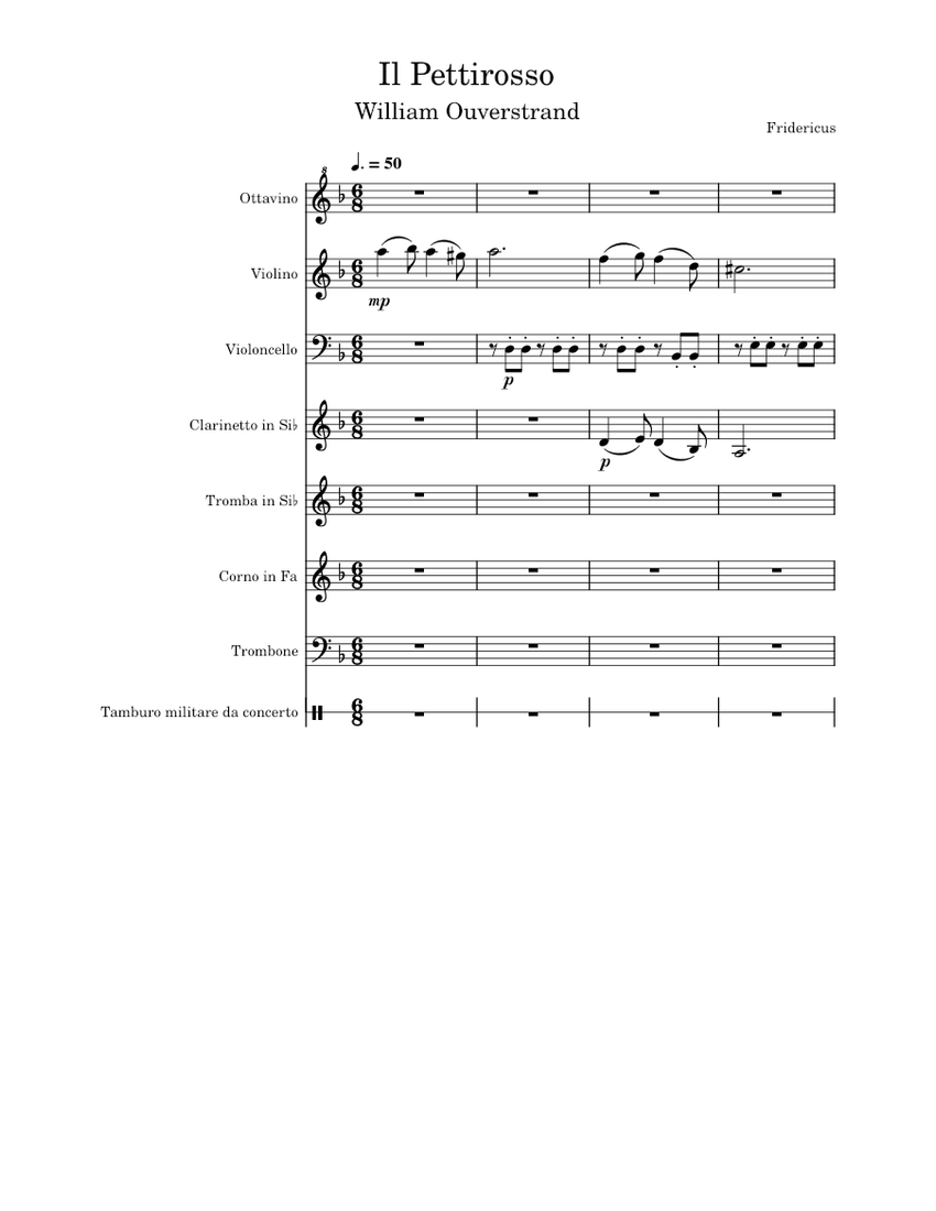 The Robin Sheet Music for Trombone, Flute piccolo, Clarinet in b-flat ...