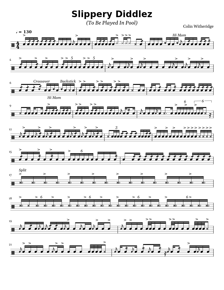 Slippery_Diddlez - piano tutorial