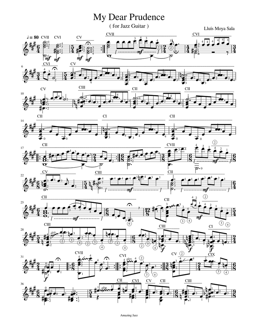 My Dear Prudence Def Sheet Music for Piano (Solo) Easy | MuseScore.com