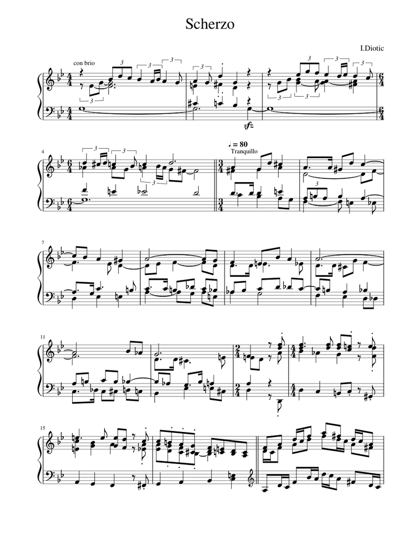 Scherzo.ID Sheet music for Piano (Solo) | Musescore.com
