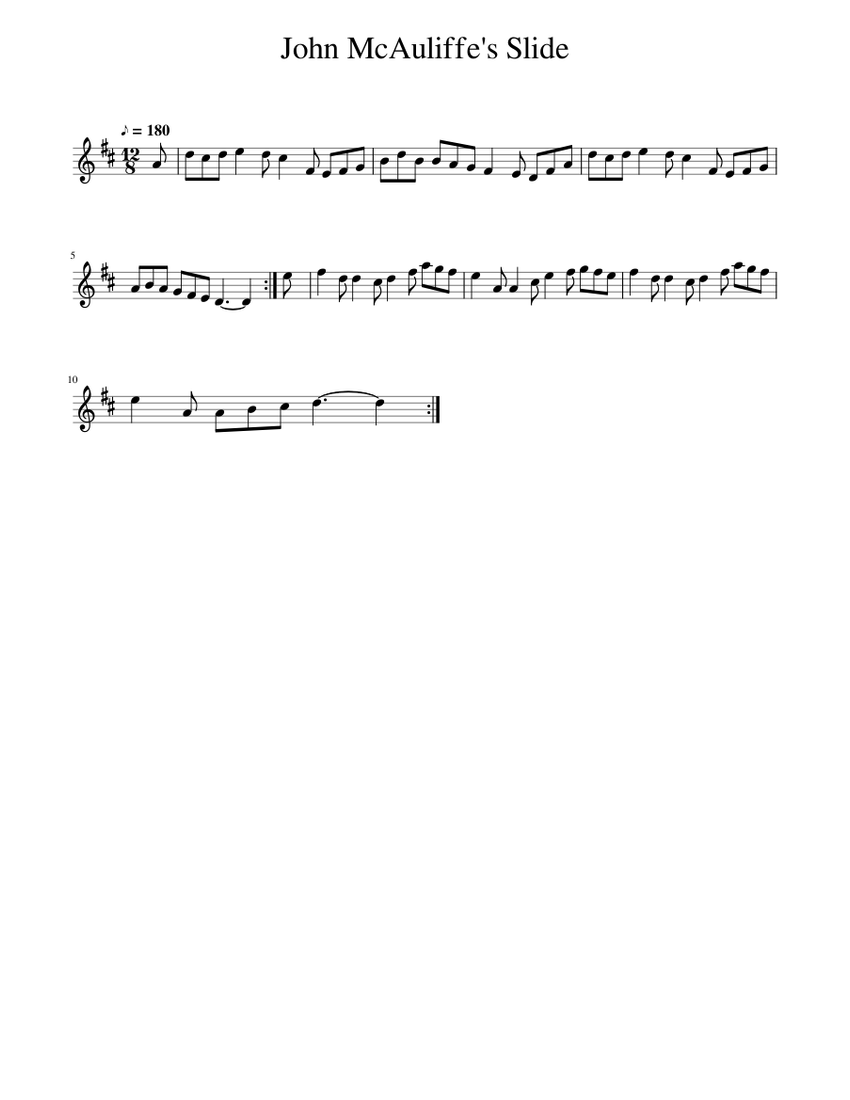 John McAuliffe's Slide Sheet music for Piano (Solo) Easy | Musescore.com