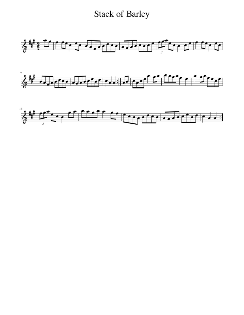 Stack of Barley Sheet music for Piano (Solo) Easy | Musescore.com