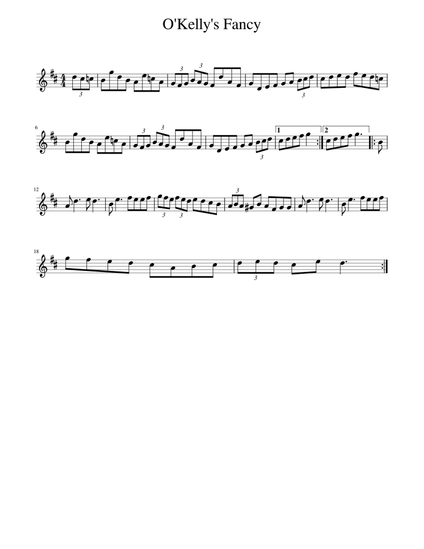 O'Kelly's Fancy Sheet music for Piano (Solo) Easy | Musescore.com